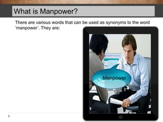 Manpower planning- | PPTX