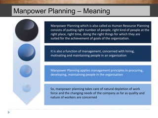 Manpower planning- | PPTX | Human Resources | Business