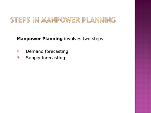 Manpower Planning(Hrm) Final | PPT