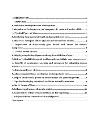 MAN POWER | PDF
