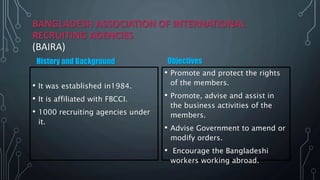 Manpower Export from Bangladesh | PPTX