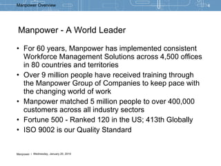 Manpower General Presentation Slideshow | PPT