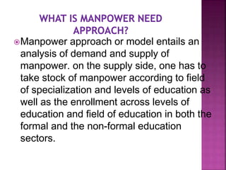 Manpower need approach | PPTX