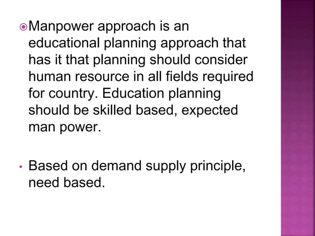 Manpower need approach | PPT | Free Download