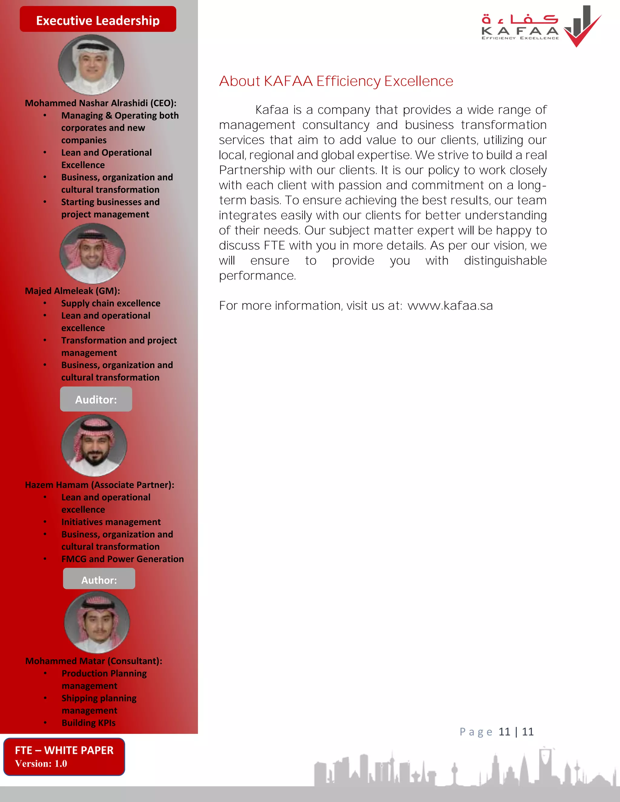 Manpower optimization using full time equivalent (FTE) | PDF