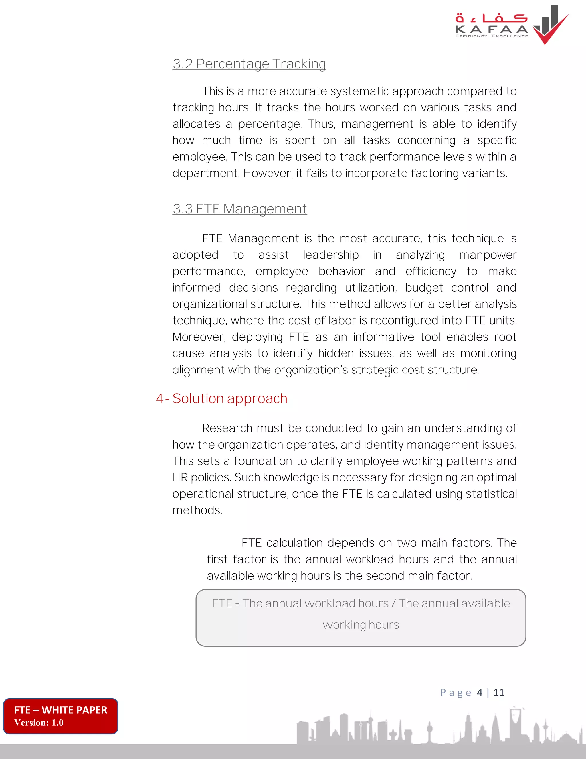 Manpower optimization using full time equivalent (FTE) | PDF