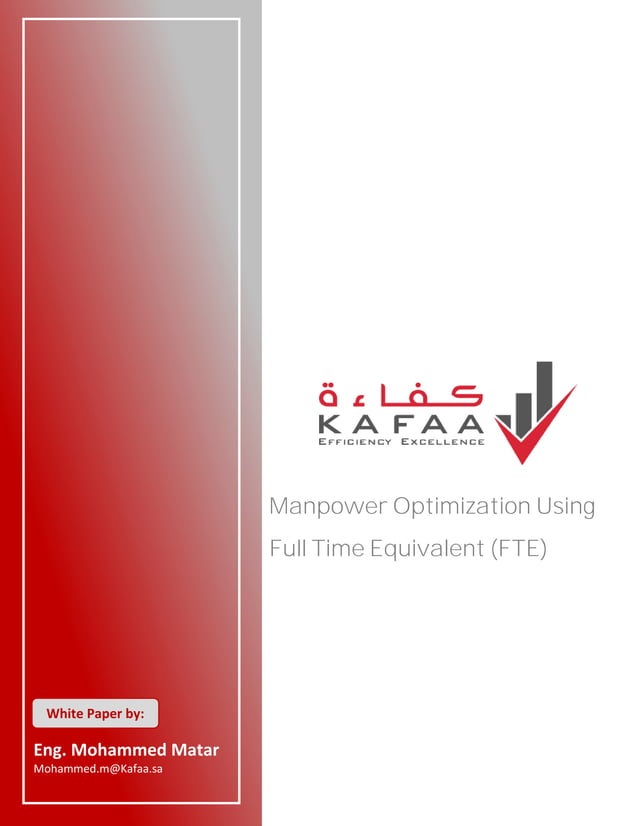 Manpower optimization using full time equivalent (FTE) | PDF