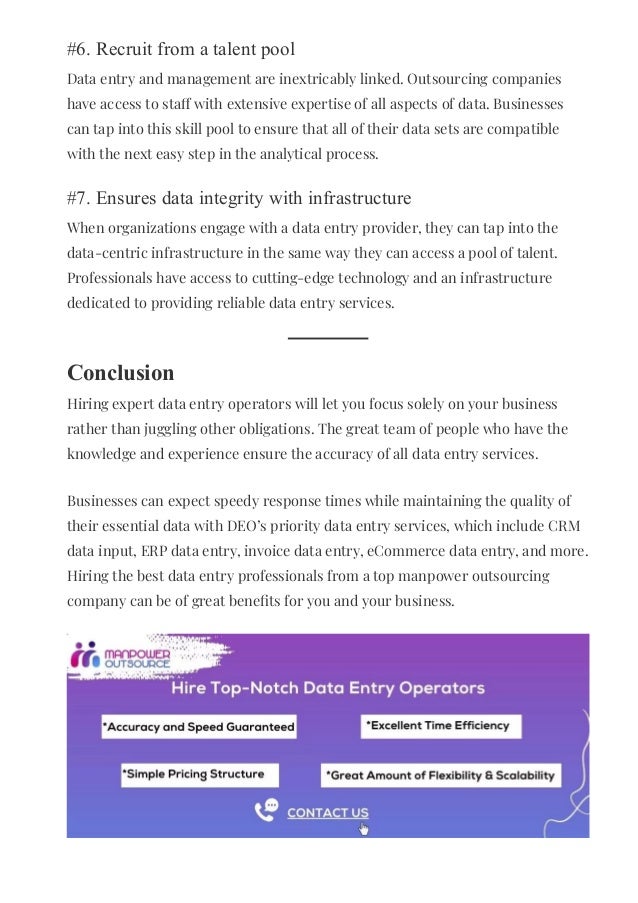 Data Entry Operator Benefits: What is their need in modern businesses? | PDF | Databases ...