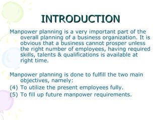 Manpower Planning | PPT