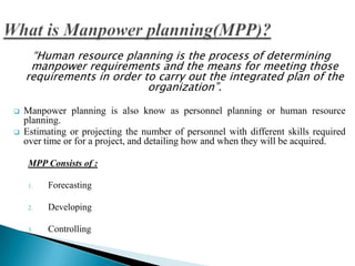 Manpower planning | PPTX | Logistics and Transportation Industry ...