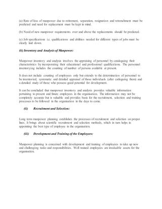 Manpower planning | DOCX