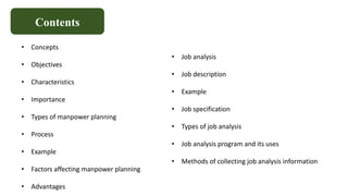 Manpower planning | PPTX