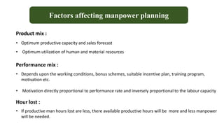 manpower planning in management for students | PPT