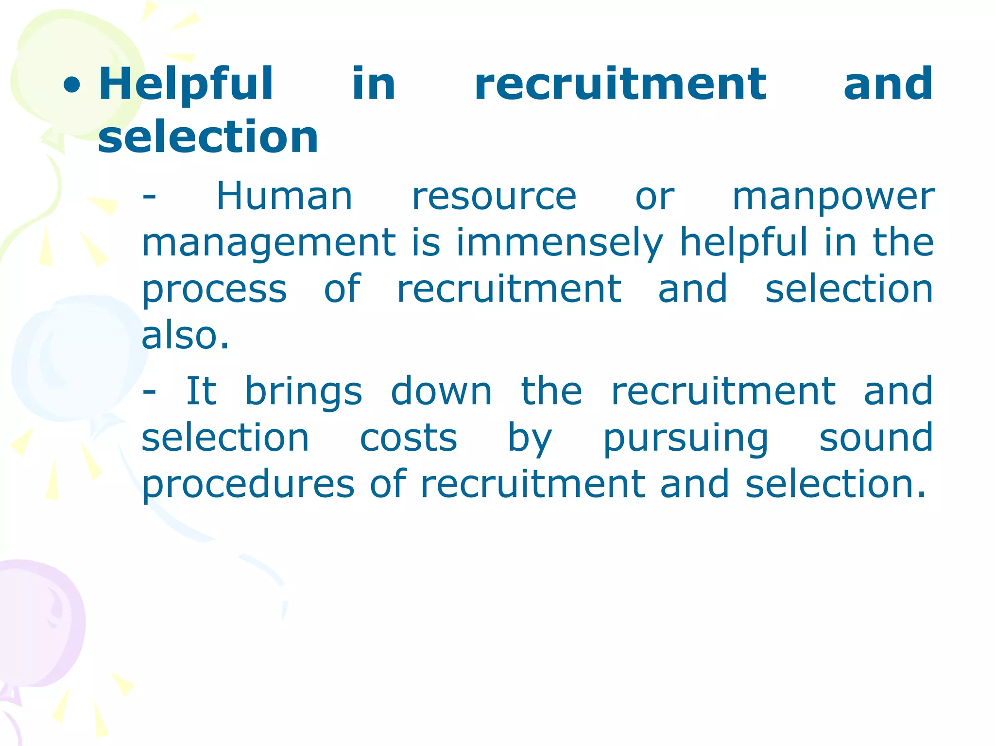 MANPOWER PLANNING OBJECTIVES, ISSUES & PROBLEMS | PPT