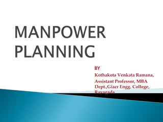 Manpower planning | PPT