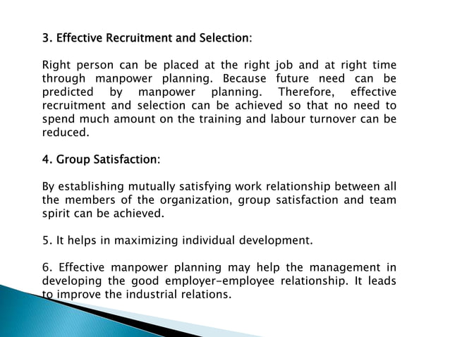 Manpower planning | PPT