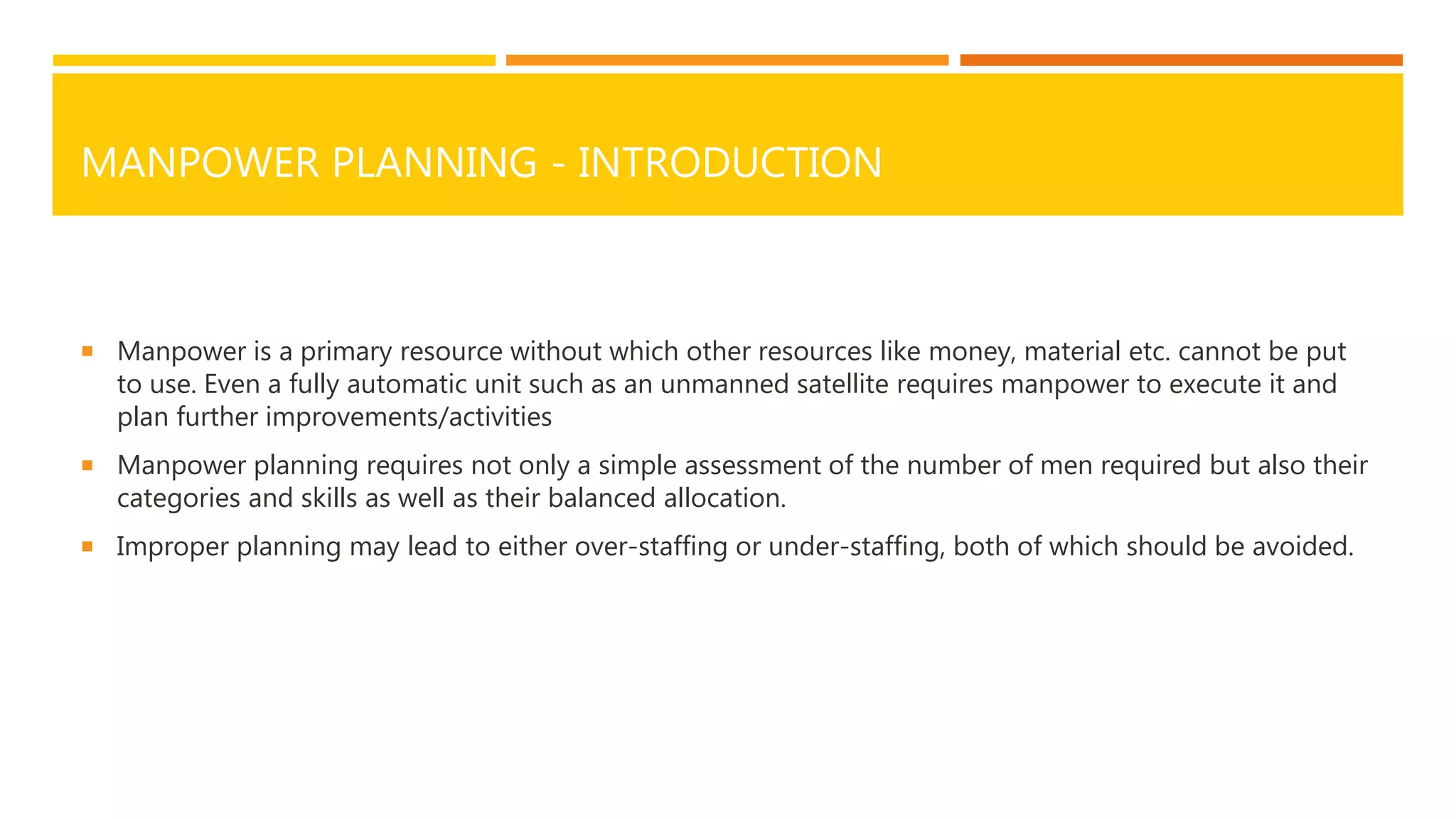 Manpower planning | PPTX