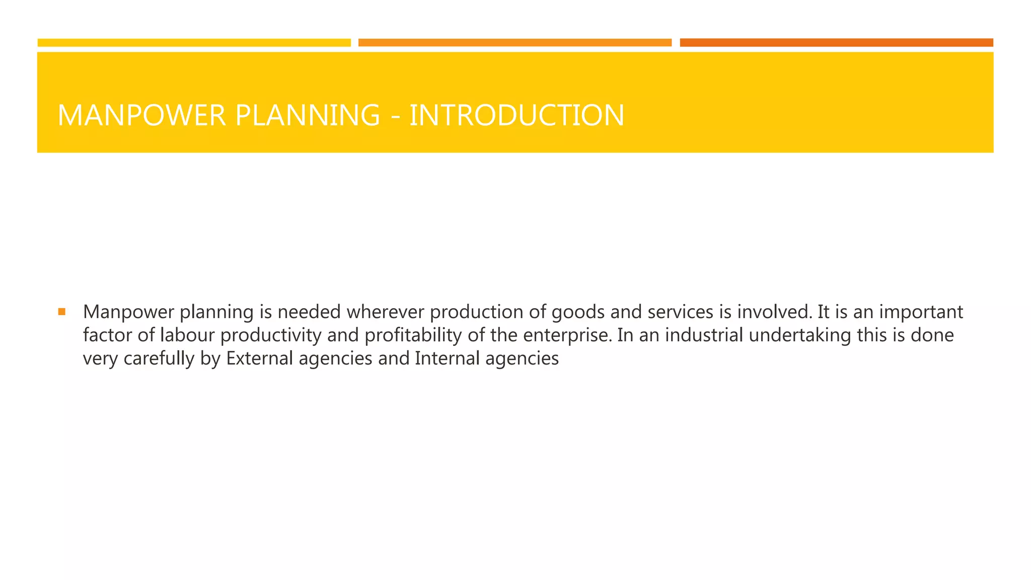 Manpower planning | PPTX