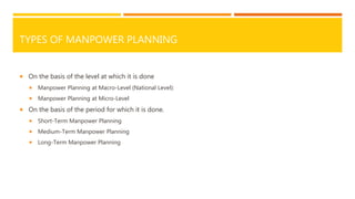 Manpower planning | PPTX