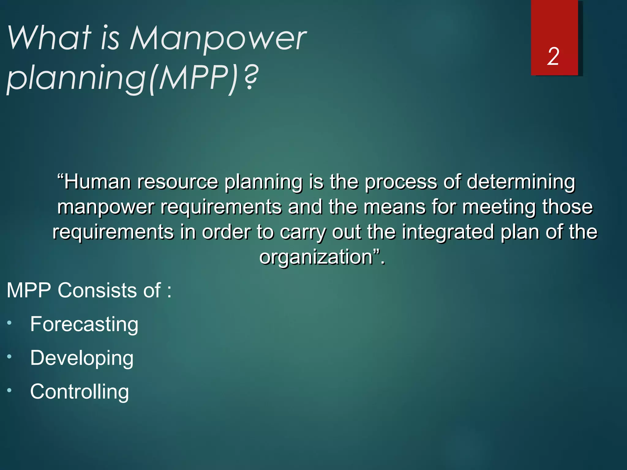 Manpower Planning | PPT
