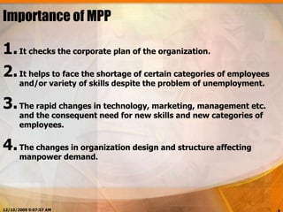 Manpower Planning | PPTX