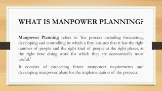 Manpower Planning for Teachers | PPTX