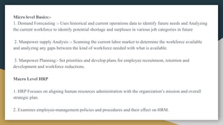 MANPOWER PLANNING PPTX FOR HRM SPECIALIZATION STUDENTS. | PPTX