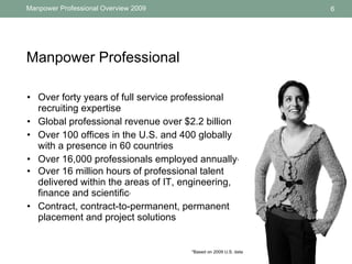Manpower Professional Overview 2010 | PPT