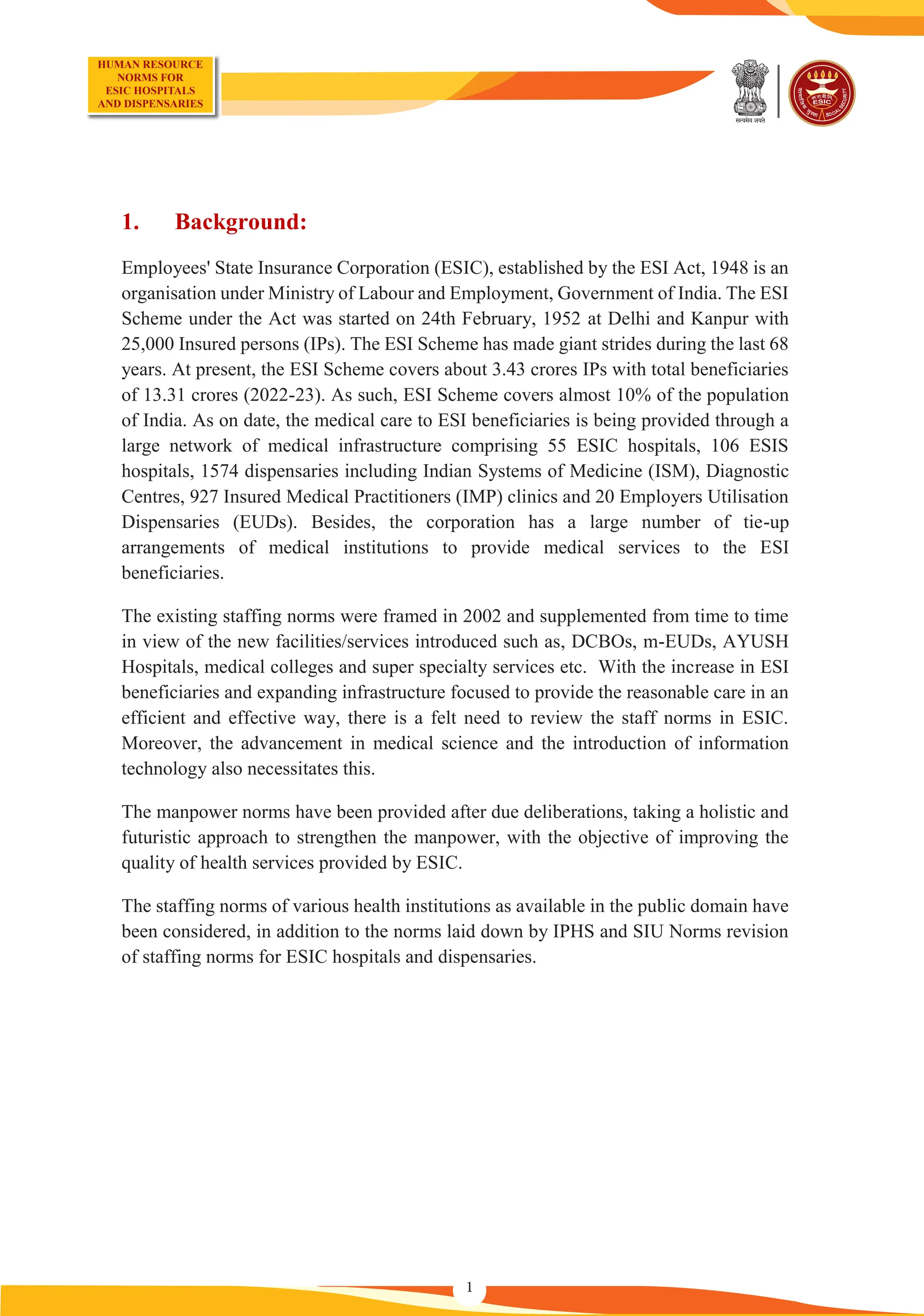 Manpower ration for ESIC hospital 2024.pdf