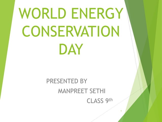 World Energy Conservation Day | PPTX