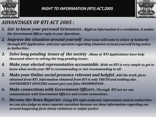 RIGHT TO INFORMATION ACT 2005 ,FULL THEORY-MANPREET SINGH (B.COM) | PPTX