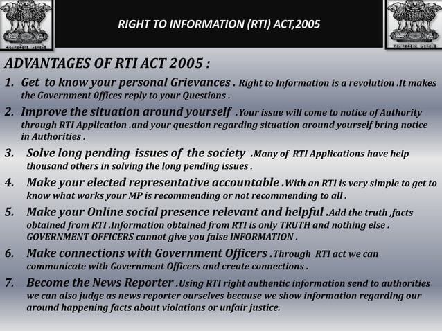 RIGHT TO INFORMATION ACT 2005 ,FULL THEORY-MANPREET SINGH (B.COM) | PPTX