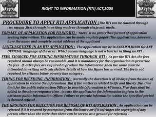 RIGHT TO INFORMATION ACT 2005 ,FULL THEORY-MANPREET SINGH (B.COM) | PPTX