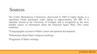 Mani and the Birth of Dualism: A Journey Through Ancient Spirituality | PPT