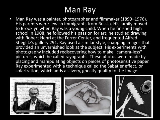 Photographer - Man Ray | PPT