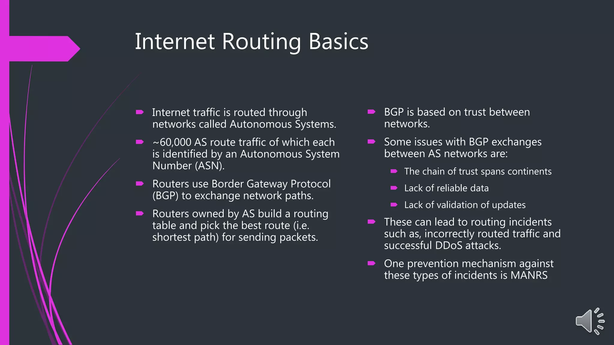 MANRS - Introduction to Internet Routing Security | PPTX