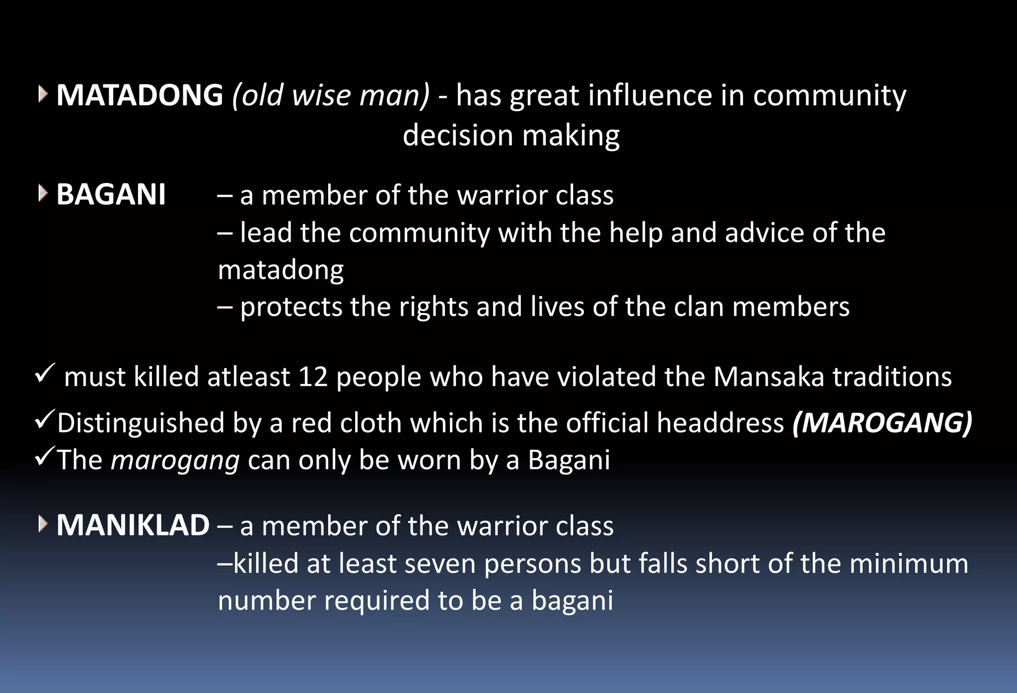 Mansaka tribe | PPTX