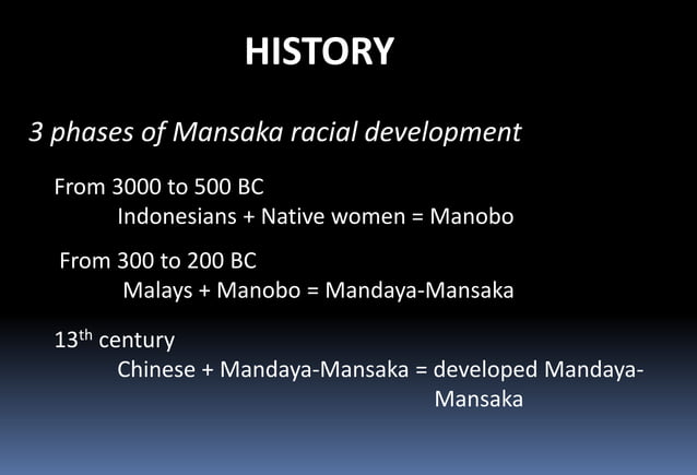 Mansaka tribe | PPT
