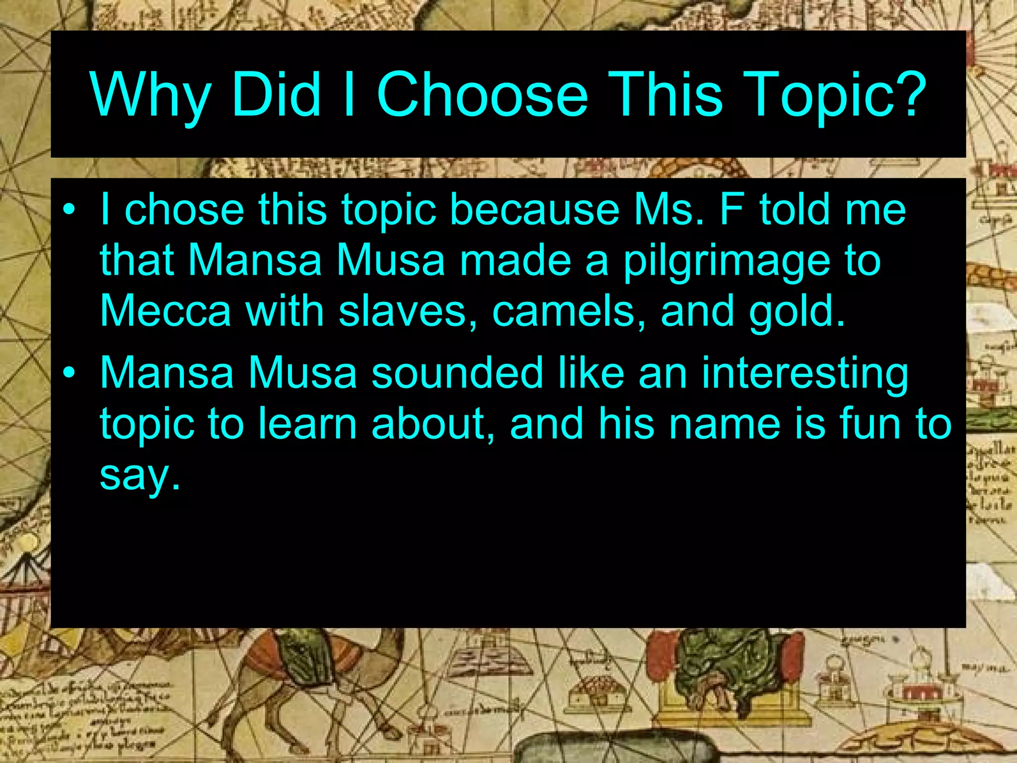 Mansa Musa, Cm | PPT | Africa Travel | Travel Locations
