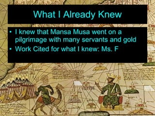 Mansa Musa, Cm | PPT