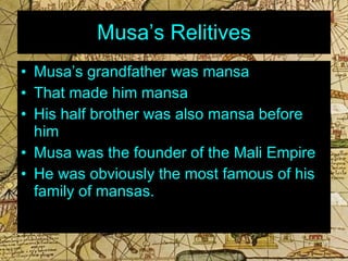 Mansa Musa, Cm | PPT