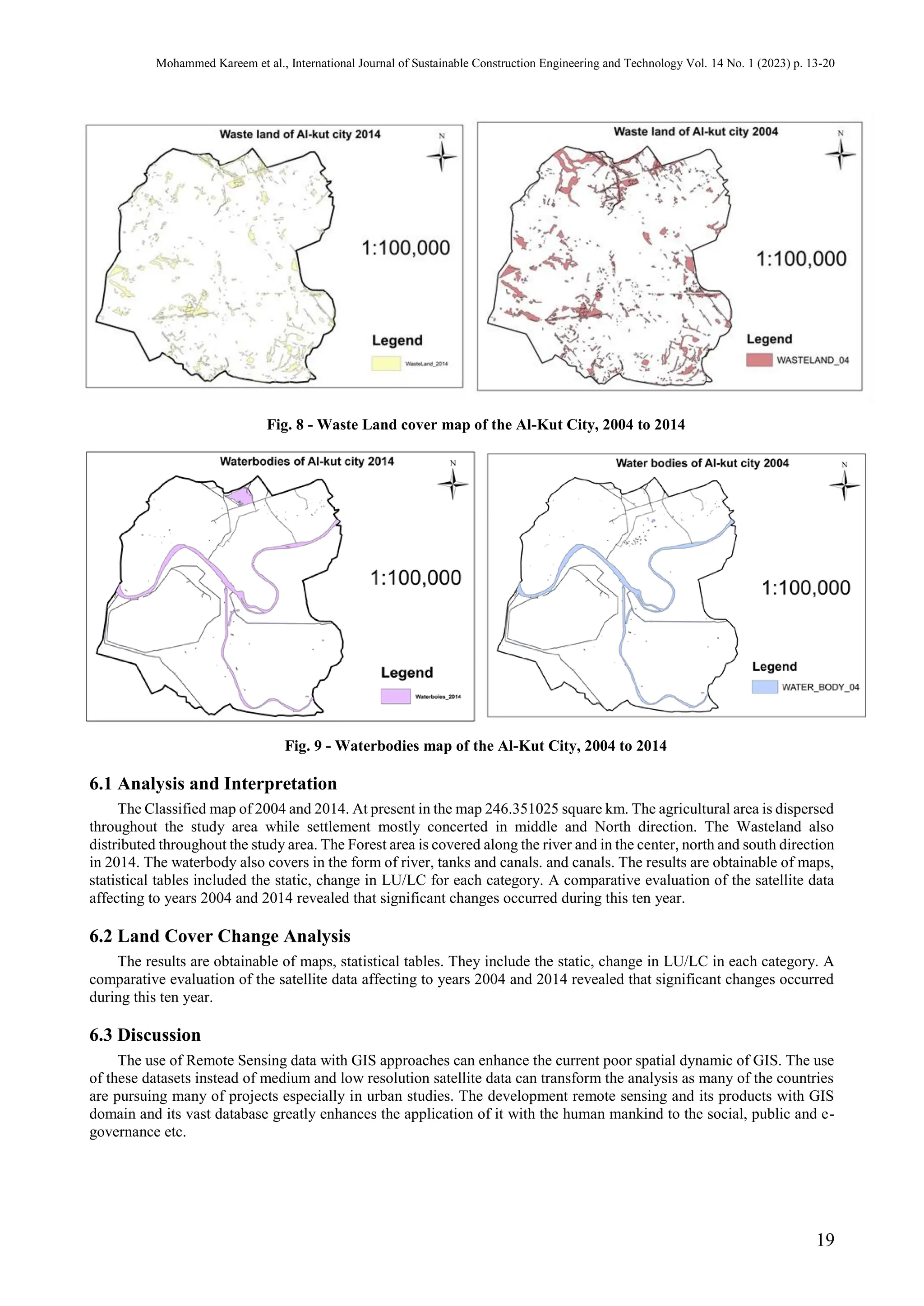 GIS and Remote sensing in land use land cover change | PDF