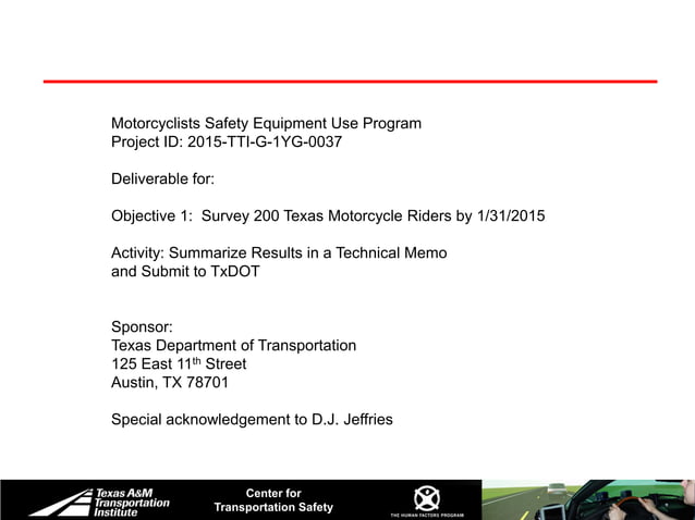 Motorcycle Gear Usage Study | PPT