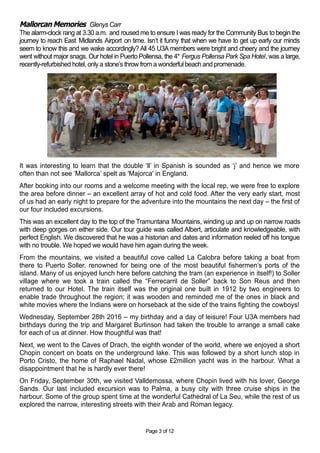 Mansfield U3A Newsletter: November 2016 | PDF