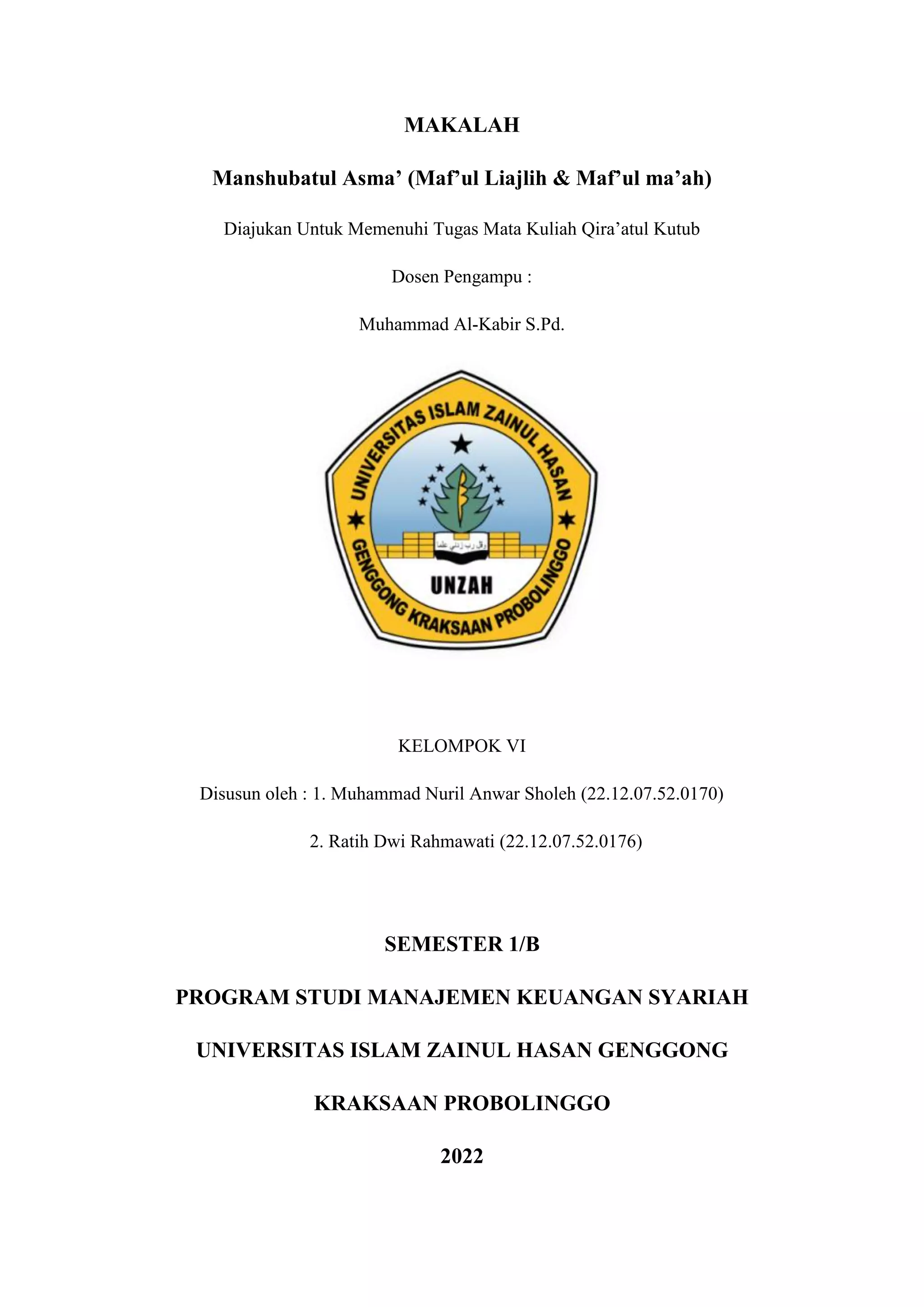 Manshubatul Asma’ (Maf’ul Liajlih & Maf’ul ma’ah).pdf