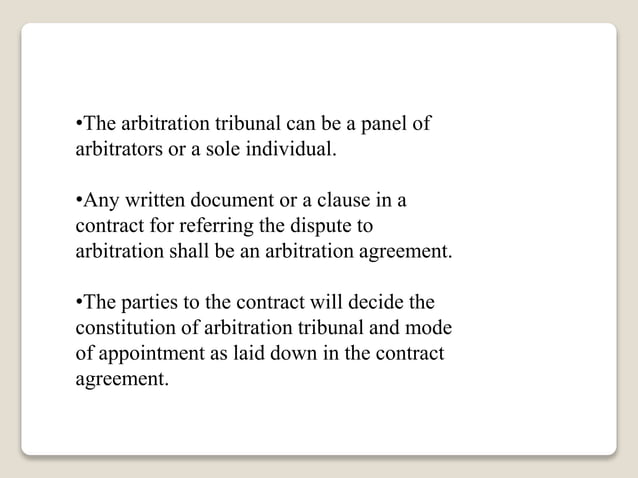 Arbitration In India | PPTX