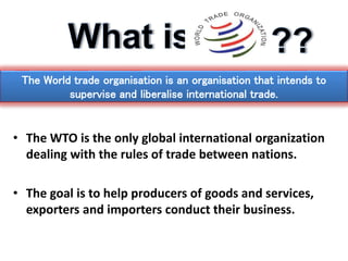 WORLD TRADE ORGANIZATION | PPTX