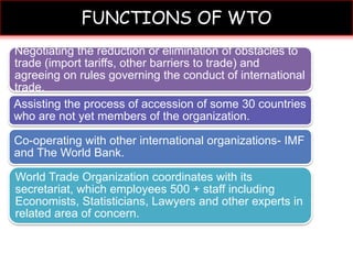 WORLD TRADE ORGANIZATION | PPTX