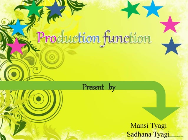 Production function ppt in economics | PPTX