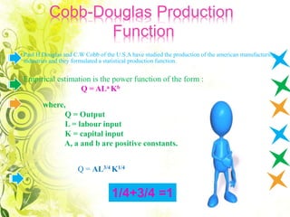 Production function ppt in economics | PPTX